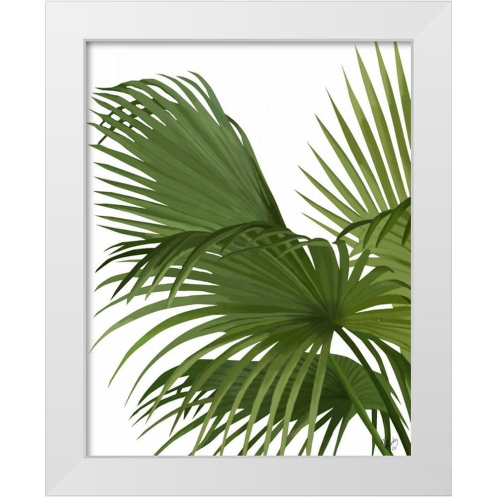 Fab Funky 15x18 White Modern Wood Framed Museum Art Print Titled - Fan ...