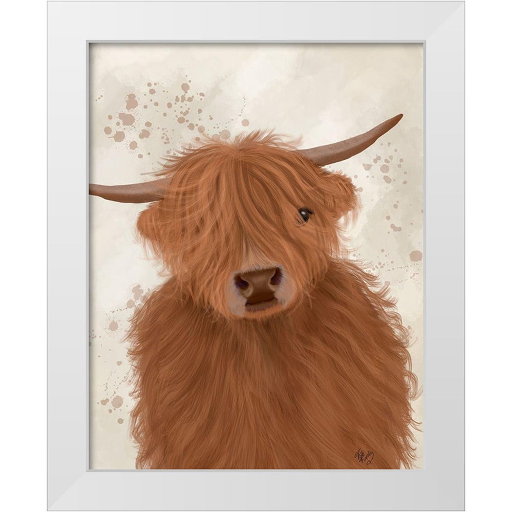 Fab Funky 15x18 White Modern Wood Framed Museum Art Print Titled ...