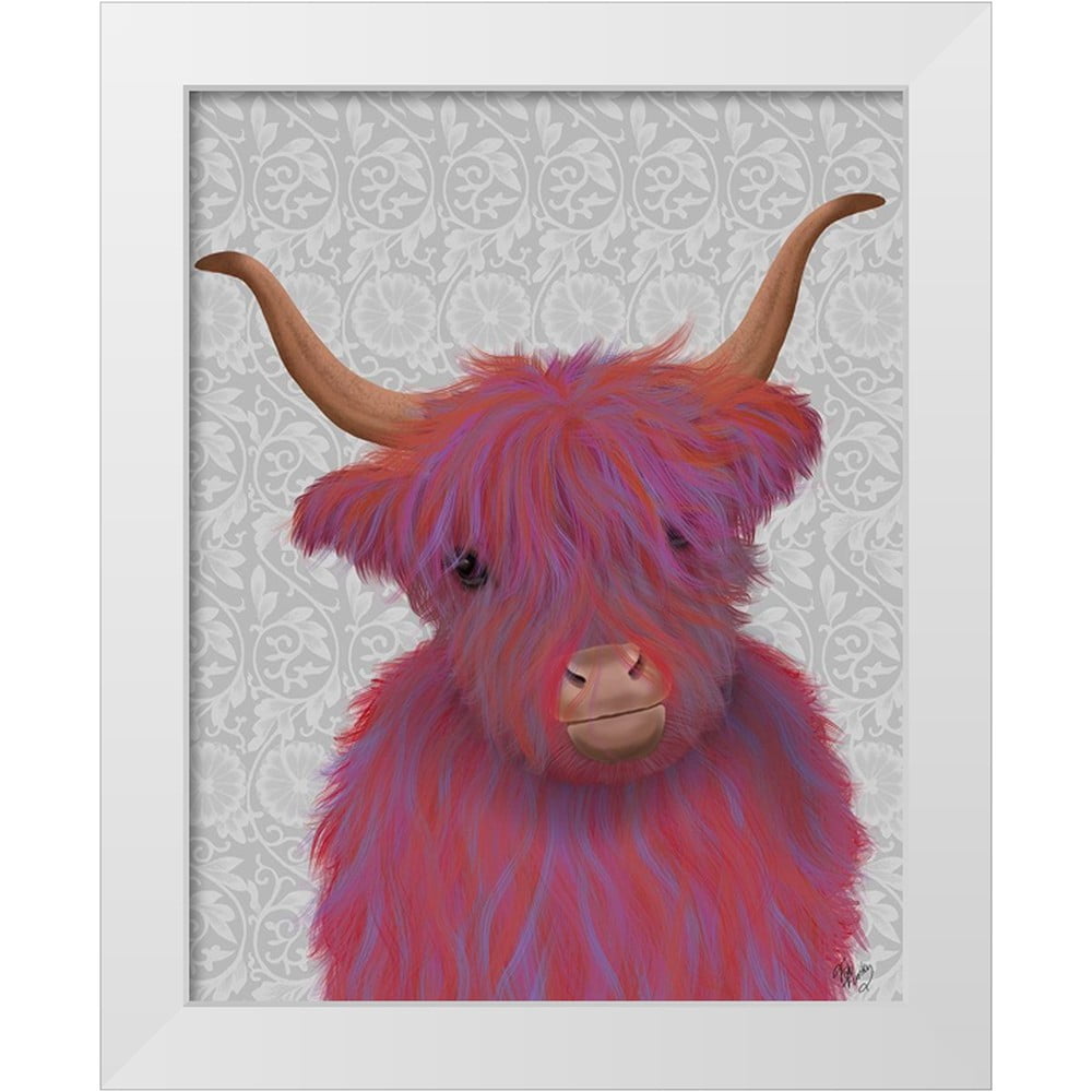Fab Funky 15x18 White Modern Wood Framed Museum Art Print Titled ...