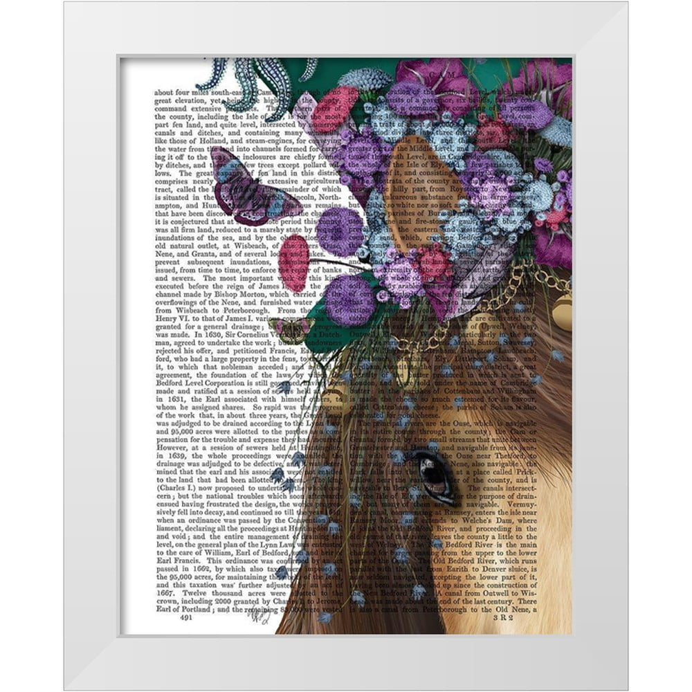 Fab Funky 15x18 White Modern Wood Framed Museum Art Print Titled ...