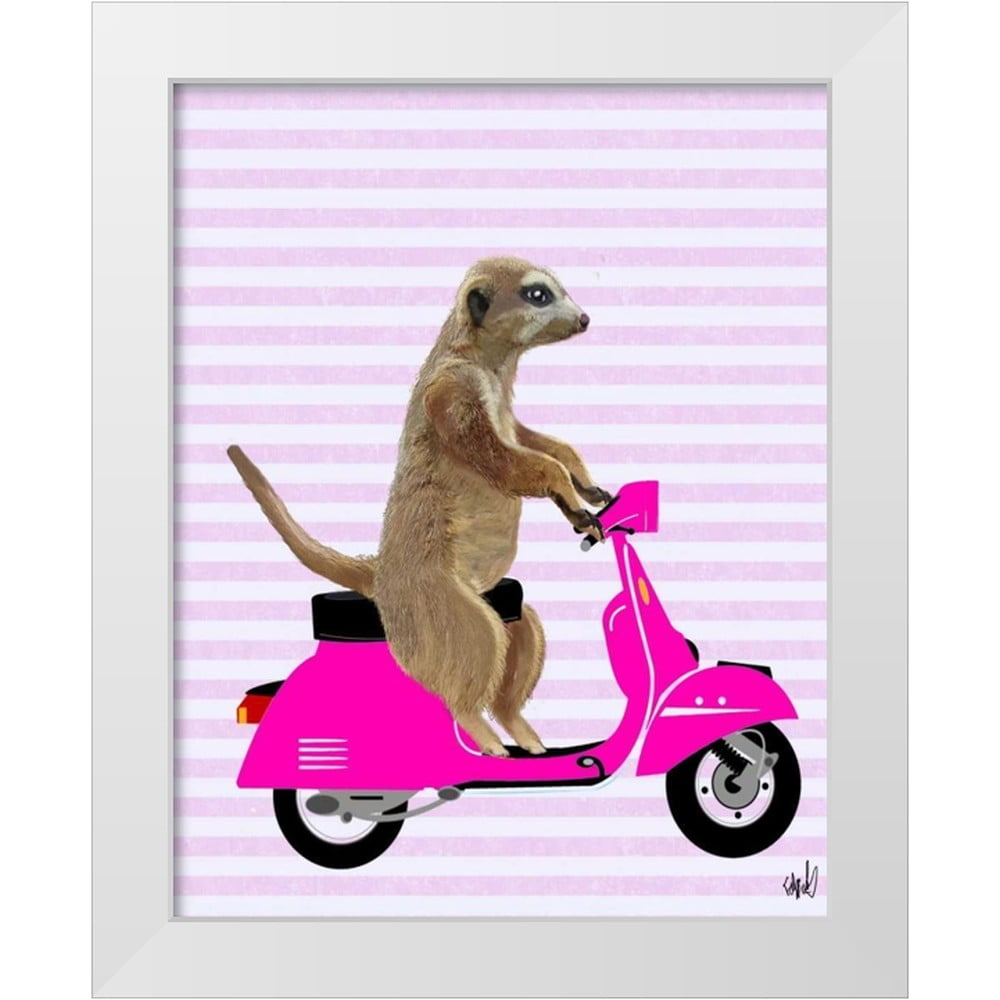 Fab Funky 15x18 White Modern Wood Framed Museum Art Print Titled ...