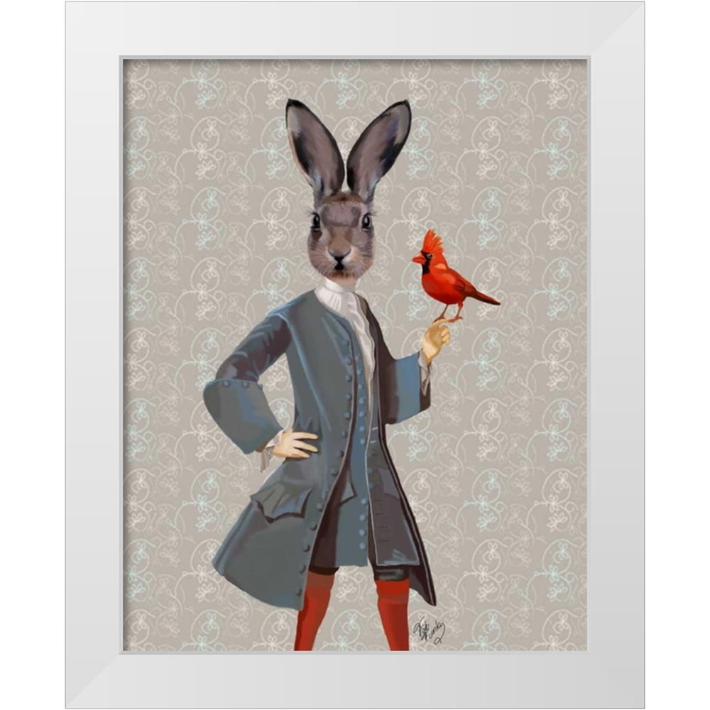 Fab Funky 15x18 White Modern Wood Framed Museum Art Print Titled ...