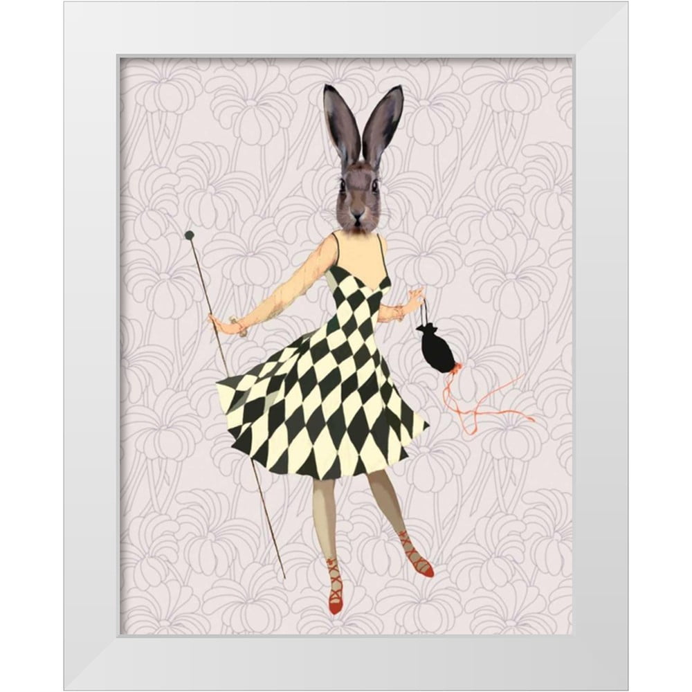 Fab Funky 15x18 White Modern Wood Framed Museum Art Print Titled ...