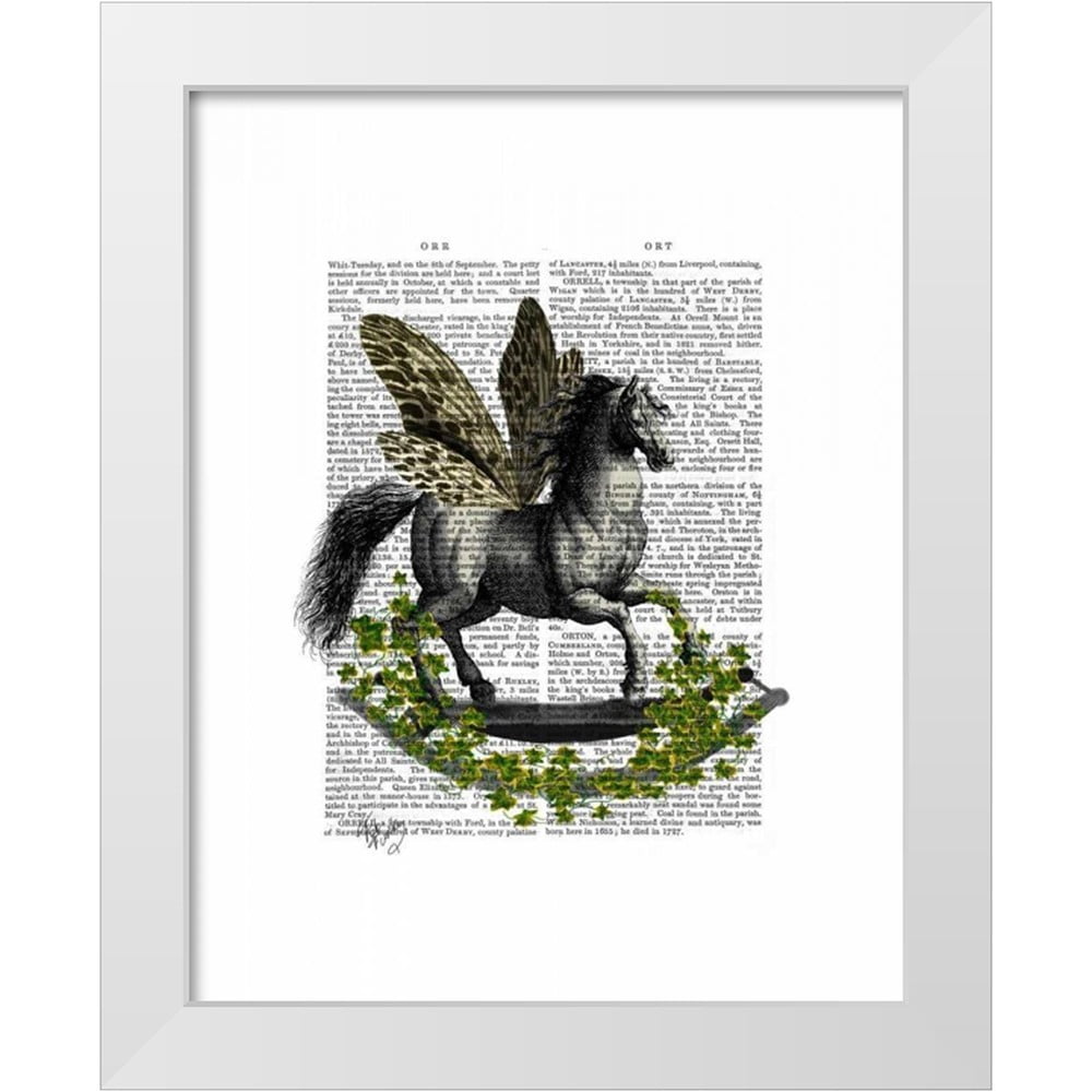 Fab Funky 15x18 White Modern Wood Framed Museum Art Print Titled ...