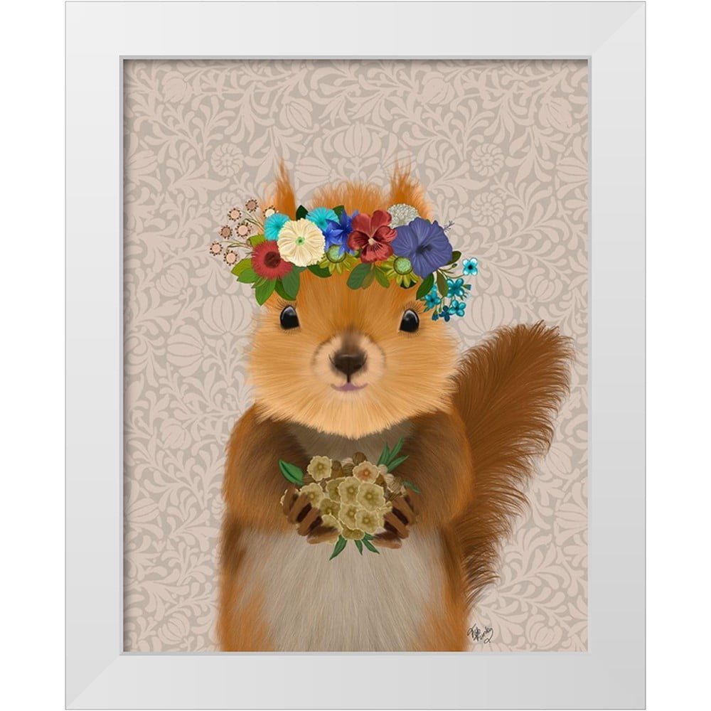 Fab Funky 15x18 White Modern Wood Framed Museum Art Print Titled ...