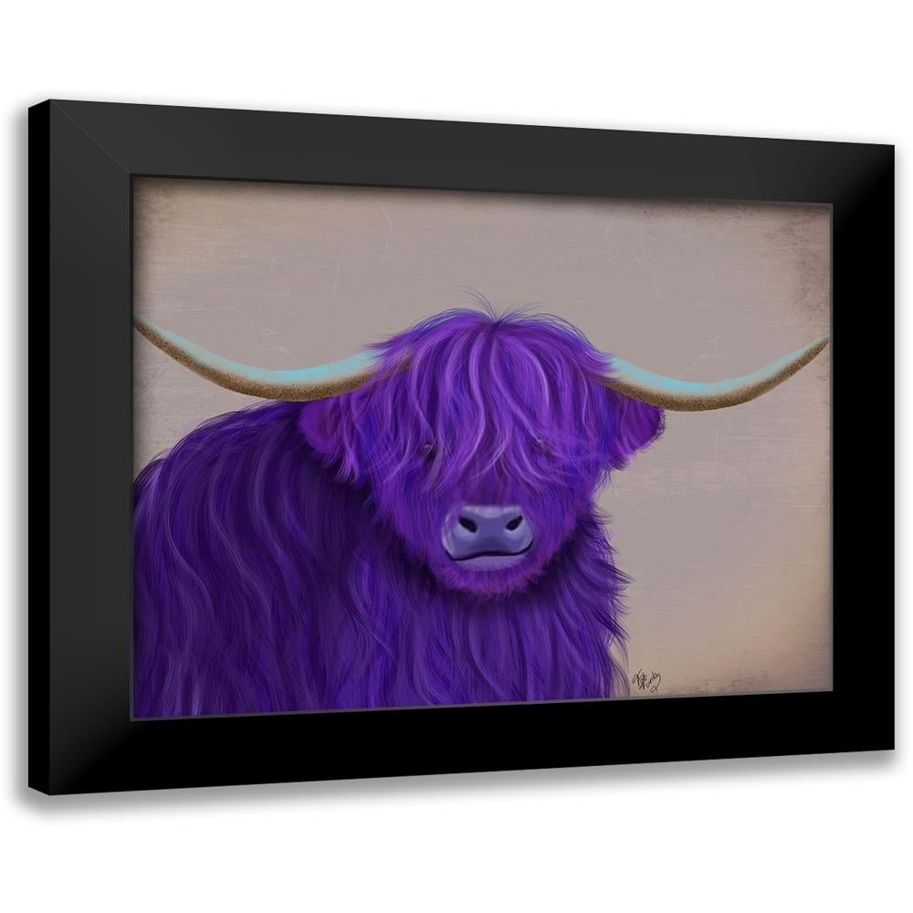 Fab Funky 18x15 Black Modern Framed Museum Art Print Titled - Highland ...