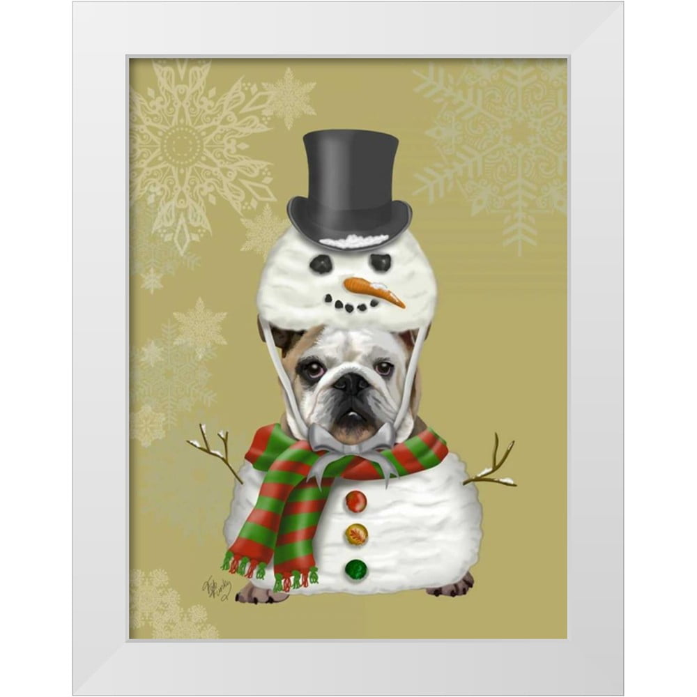 Fab Funky 19x24 White Modern Wood Framed Museum Art Print Titled ...