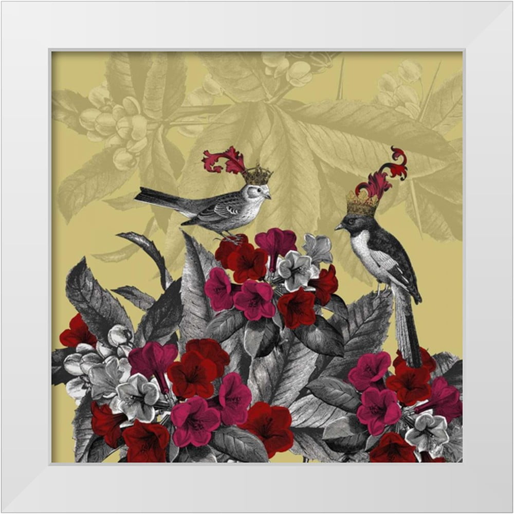 Fab Funky 20x20 White Modern Wood Framed Museum Art Print Titled ...