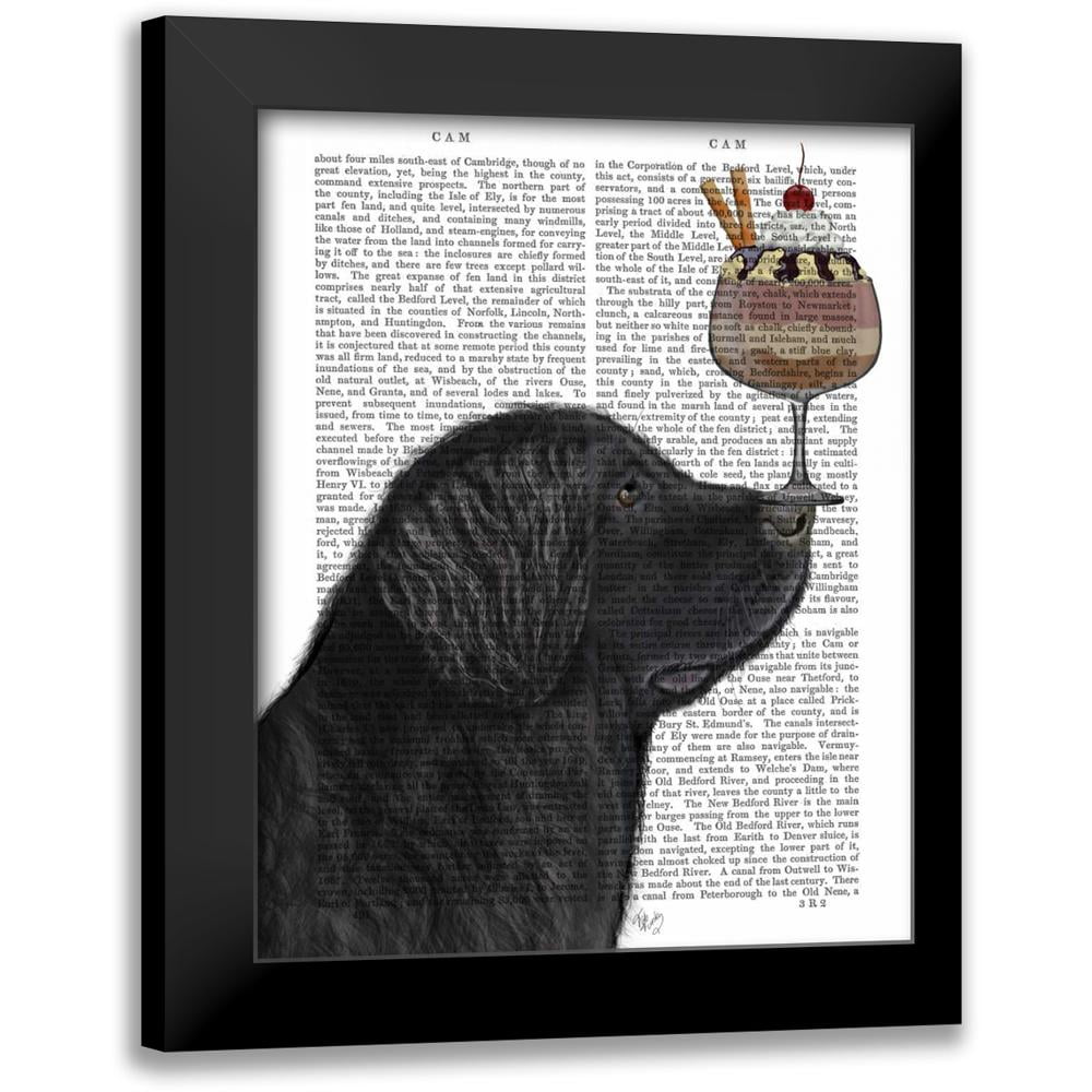 Fab Funky 20x24 Black Modern Framed Museum Art Print Titled ...