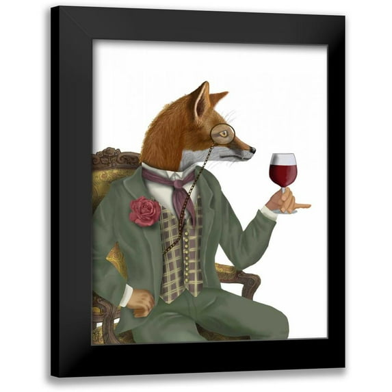 Fab Funky 20x24 Black Modern Framed Museum Art Print Titled - Wine ...