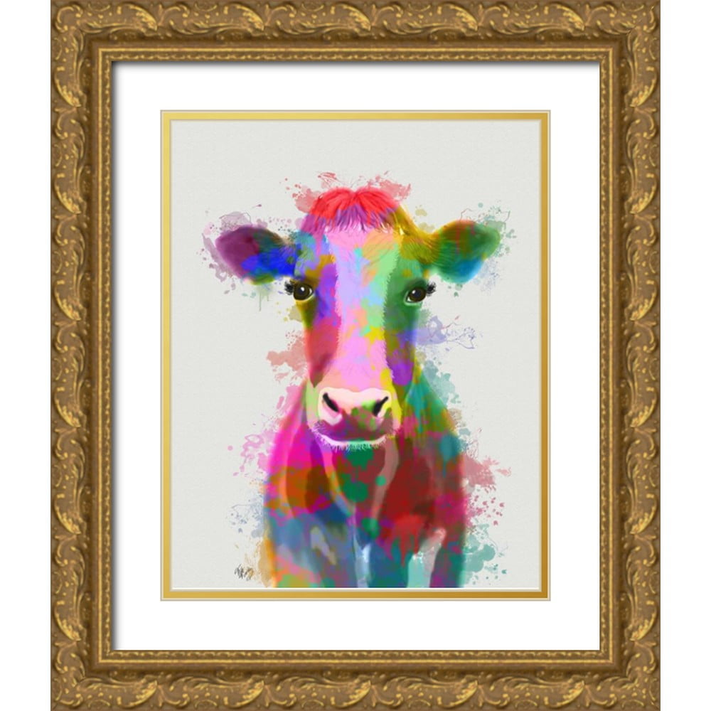 Fab Funky 20x24 Gold Ornate Wood Framed with Double Matting Museum Art ...