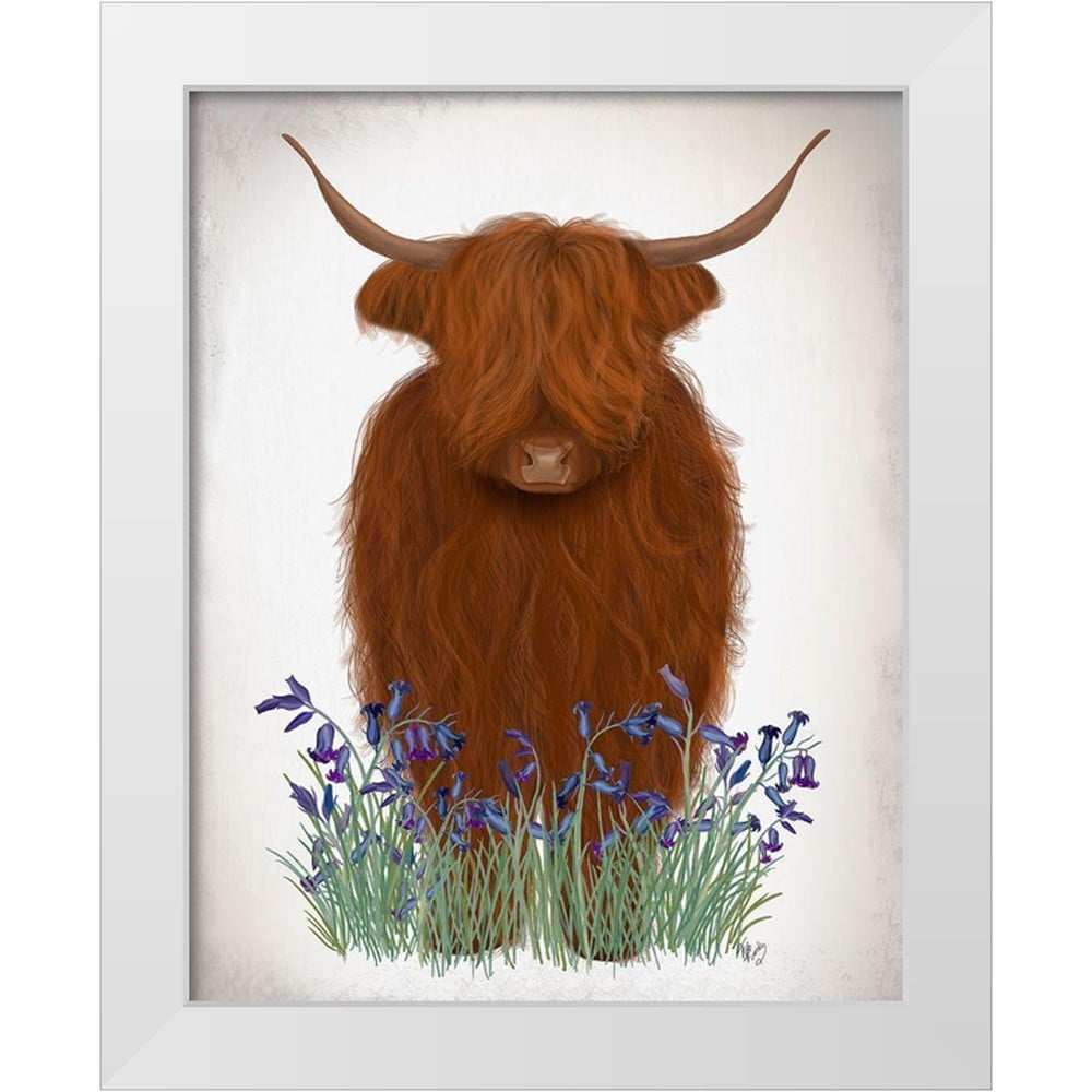 Fab Funky 20x24 White Modern Wood Framed Museum Art Print Titled ...