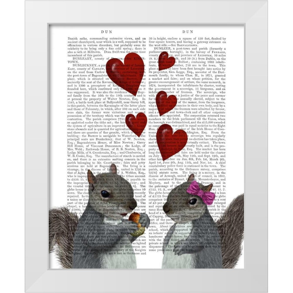 Fab Funky 20x24 White Modern Wood Framed Museum Art Print Titled ...