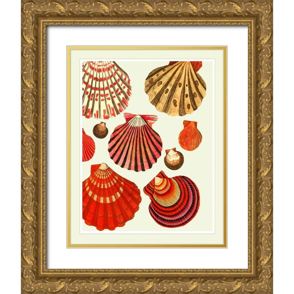 Fab Funky 26x32 Gold Ornate Wood Framed with Double Matting Museum Art ...