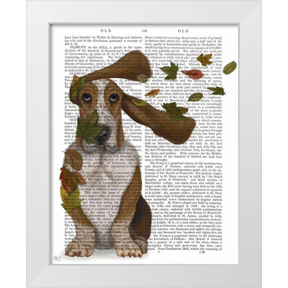 Fab Funky 26x32 White Modern Wood Framed Museum Art Print Titled ...