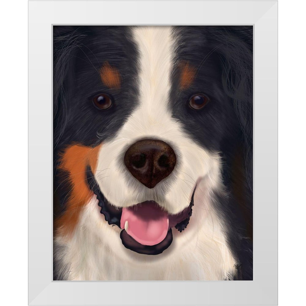 Fab Funky 26x32 White Modern Wood Framed Museum Art Print Titled ...