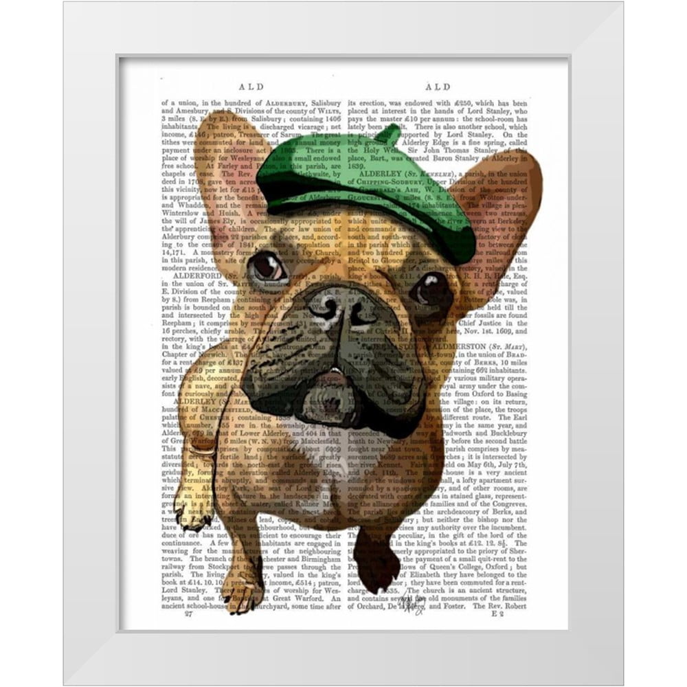 Fab Funky 26x32 White Modern Wood Framed Museum Art Print Titled ...