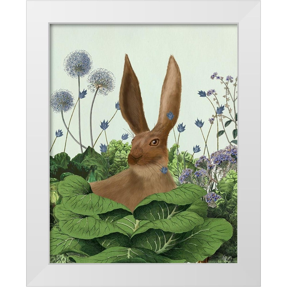 Fab Funky 26x32 White Modern Wood Framed Museum Art Print Titled ...