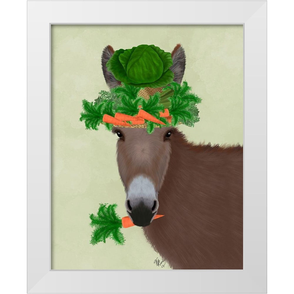 Fab Funky 26x32 White Modern Wood Framed Museum Art Print Titled ...