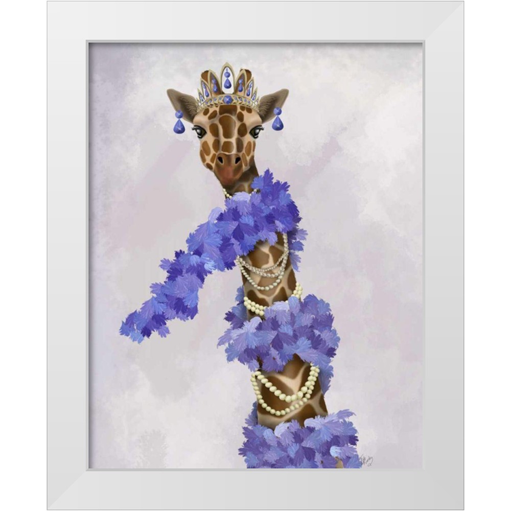 Fab Funky 26x32 White Modern Wood Framed Museum Art Print Titled ...