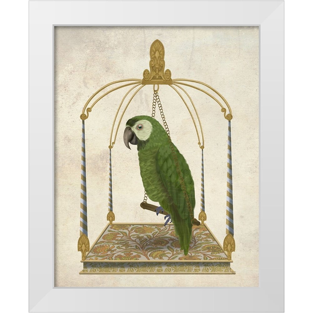 Fab Funky 26x32 White Modern Wood Framed Museum Art Print Titled ...