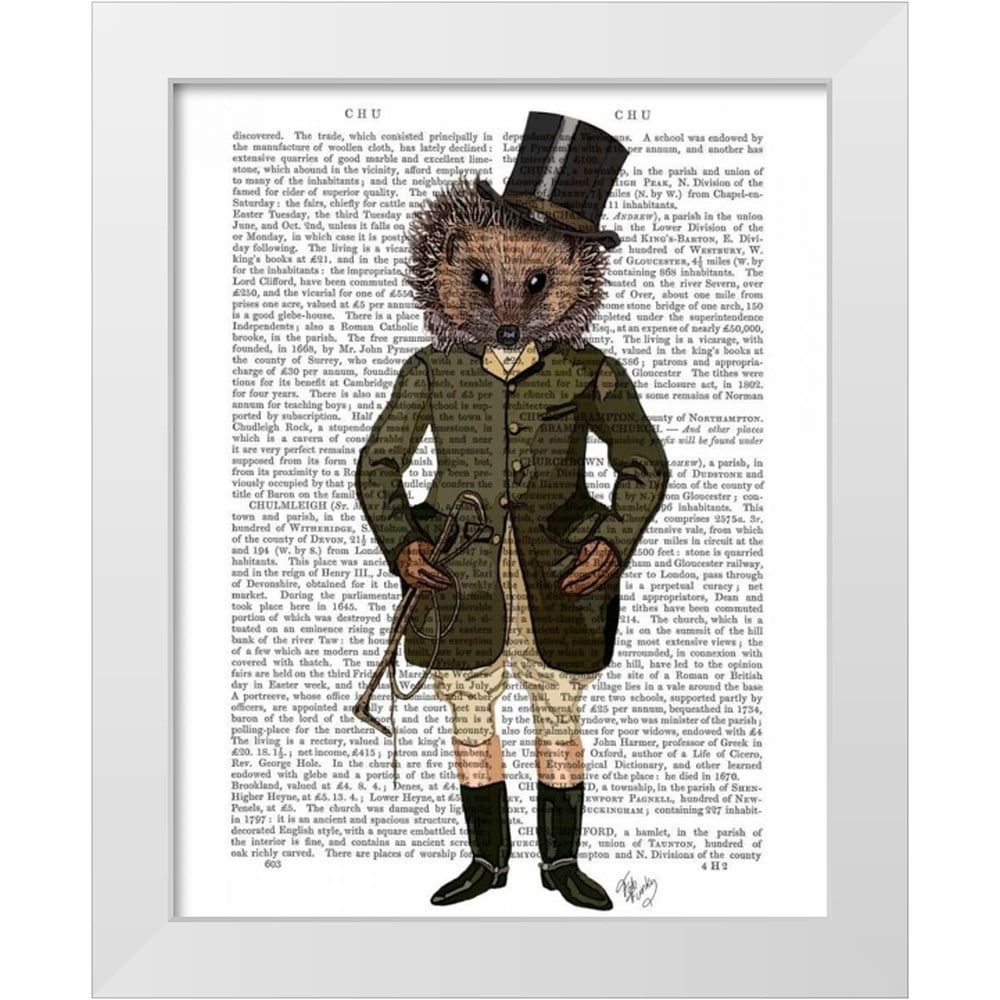 Fab Funky 26x32 White Modern Wood Framed Museum Art Print Titled ...