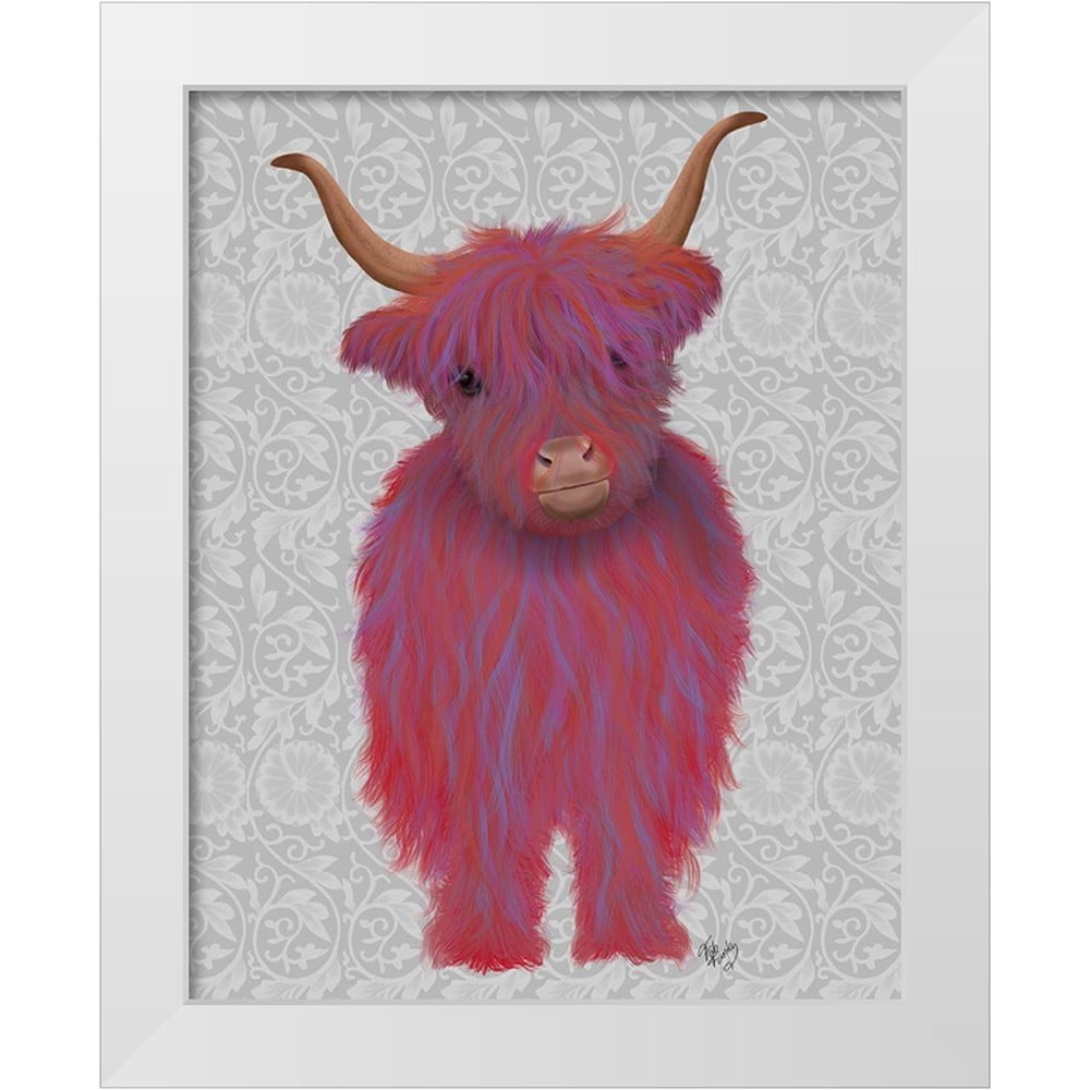 Fab Funky 26x32 White Modern Wood Framed Museum Art Print Titled ...