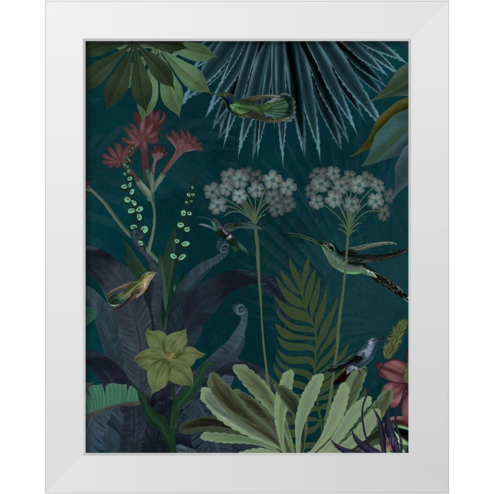 Fab Funky 26x32 White Modern Wood Framed Museum Art Print Titled ...