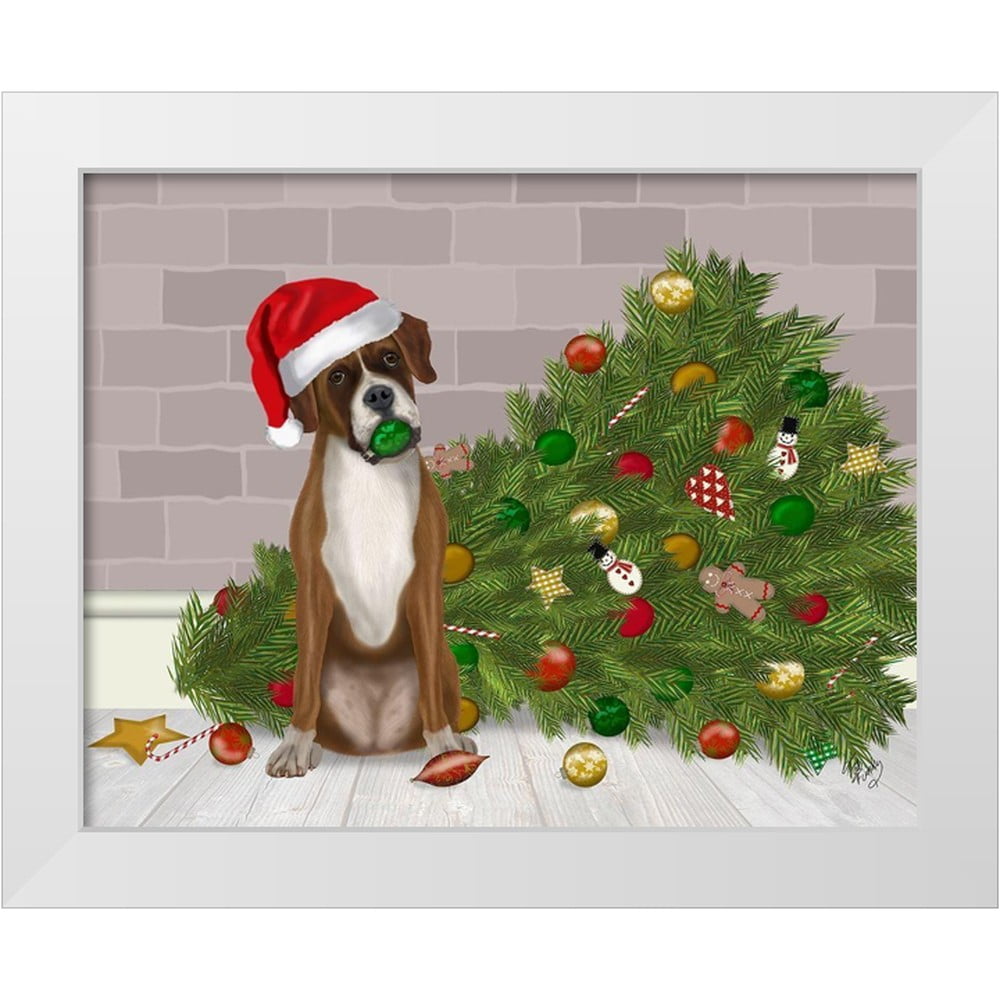 Fab Funky 32x26 White Modern Wood Framed Museum Art Print Titled ...