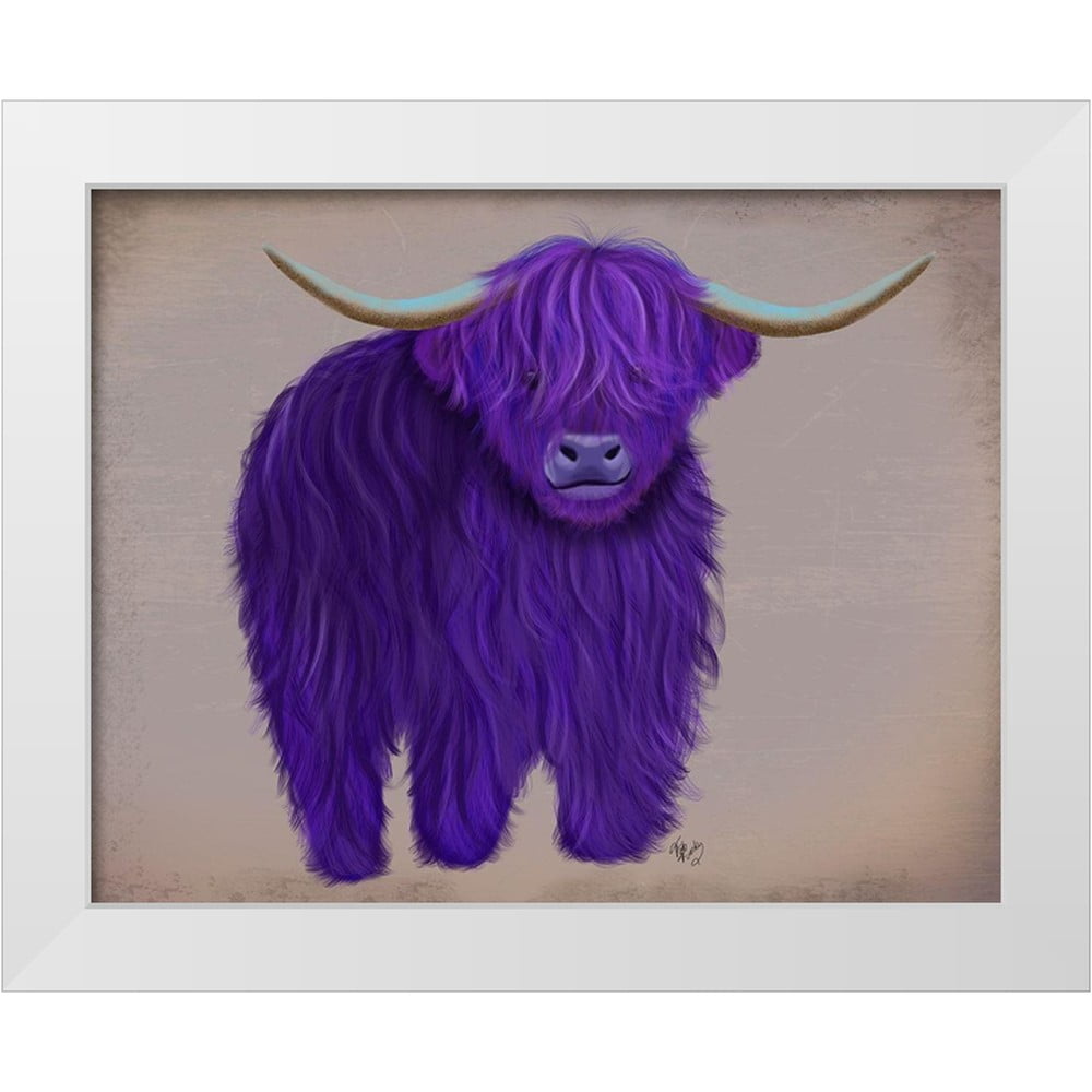 Fab Funky 32x26 White Modern Wood Framed Museum Art Print Titled ...