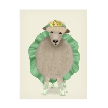 Trademark Fine Art 'Party Sheep' Canvas Art by Fab Funky - Walmart.com