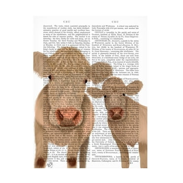 Fab Funky 'Cow Bohemian 1' Canvas Art - Walmart.com