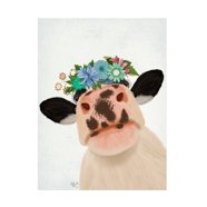 Fab Funky 'Cow Bohemian 1' Canvas Art - Walmart.com
