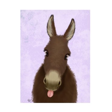 Fab Funky 'Funny Farm Goat 2' Canvas Art - Walmart.com