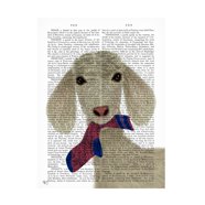 Fab Funky 'Funny Farm Goat 2' Canvas Art - Walmart.com