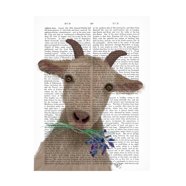 Fab Funky 'Funny Farm Goat 2' Canvas Art - Walmart.com