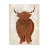Fab Funky 'Cow Bohemian 1' Canvas Art - Walmart.com