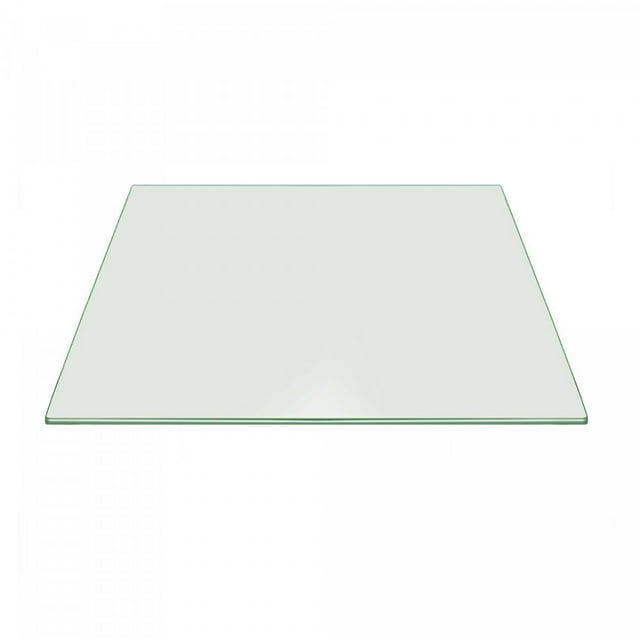 Fab Glass and Mirror Square 0.37 in. Thick Pencil Polish Touch Corners ...