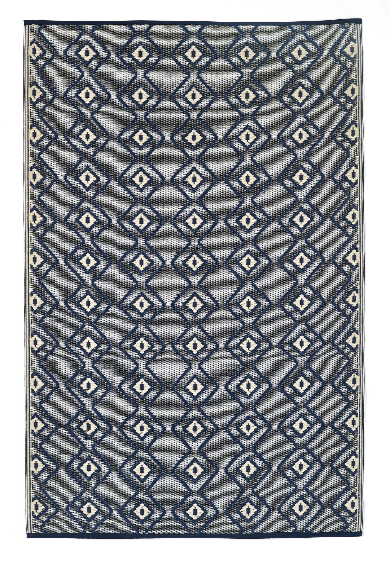 Fab Habitat Boho Geometric Diamond Outdoor Rug - Waterproof, Fade ...