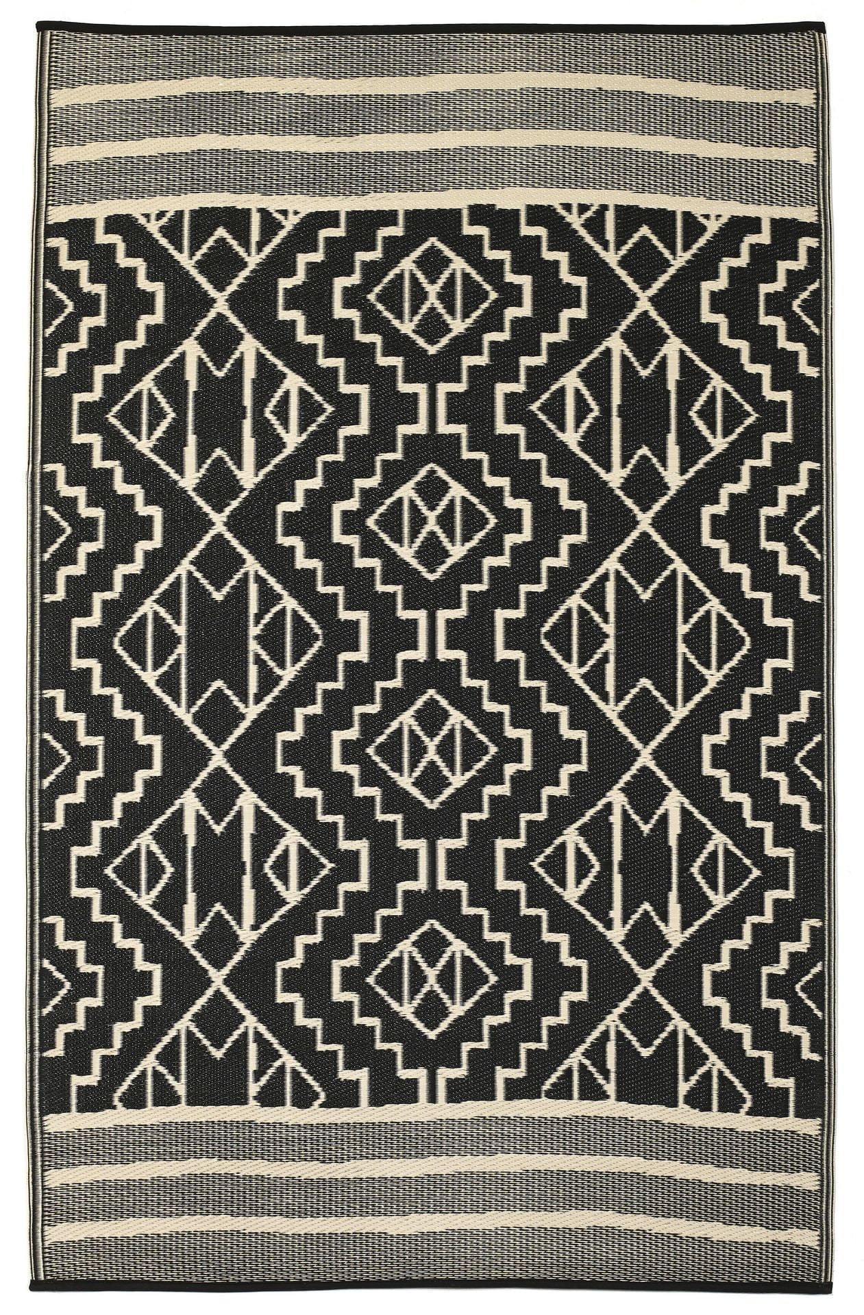 Fab Habitat Boho Neutral Tribal Outdoor Rug - Waterproof, Fade ...