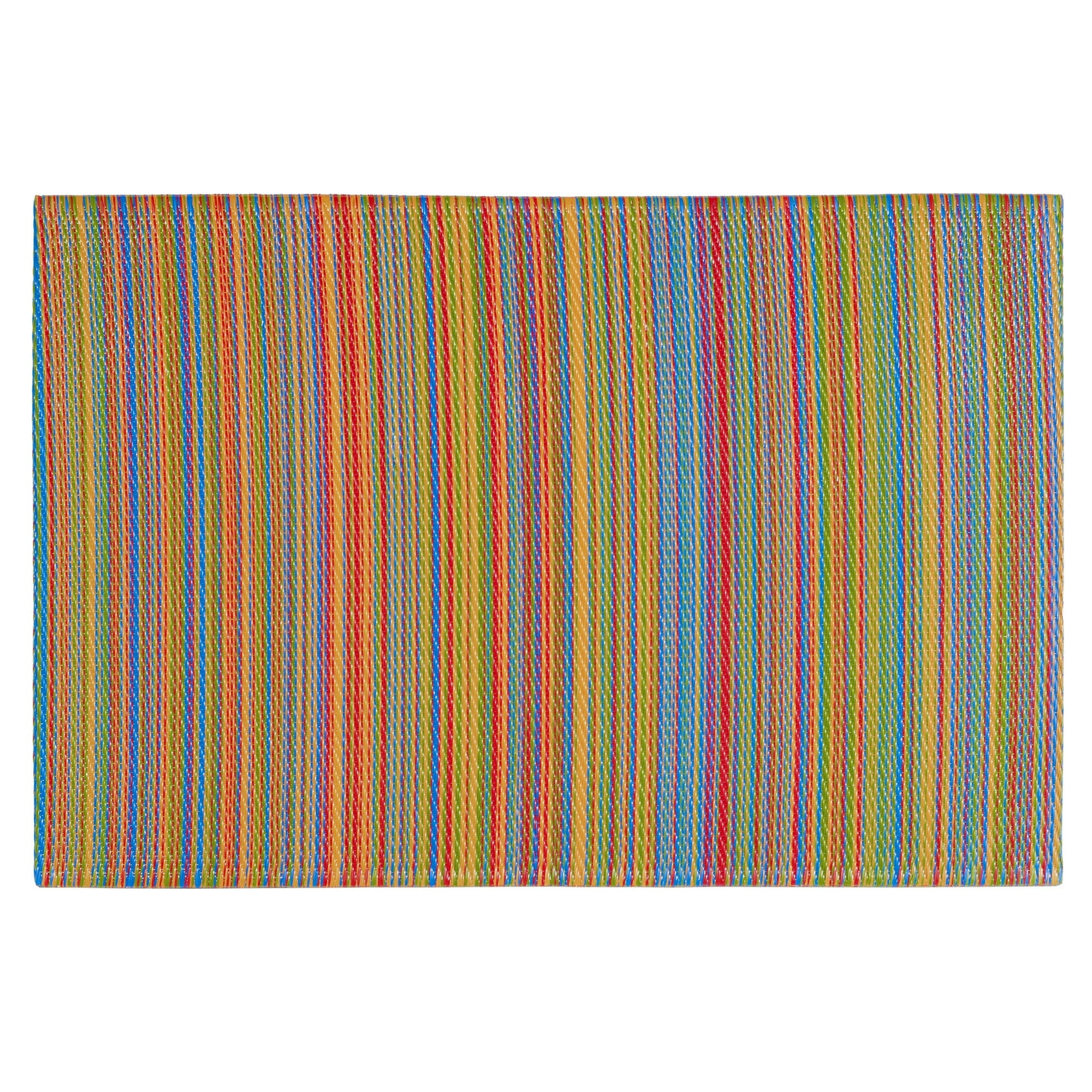 Fab Habitat Cancun Multi Recycled Plastic Doormat – Non-Slip, Stain ...