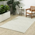 Fab Habitat Chevron Outdoor Rug - Waterproof, Fade Resistant, Crease ...