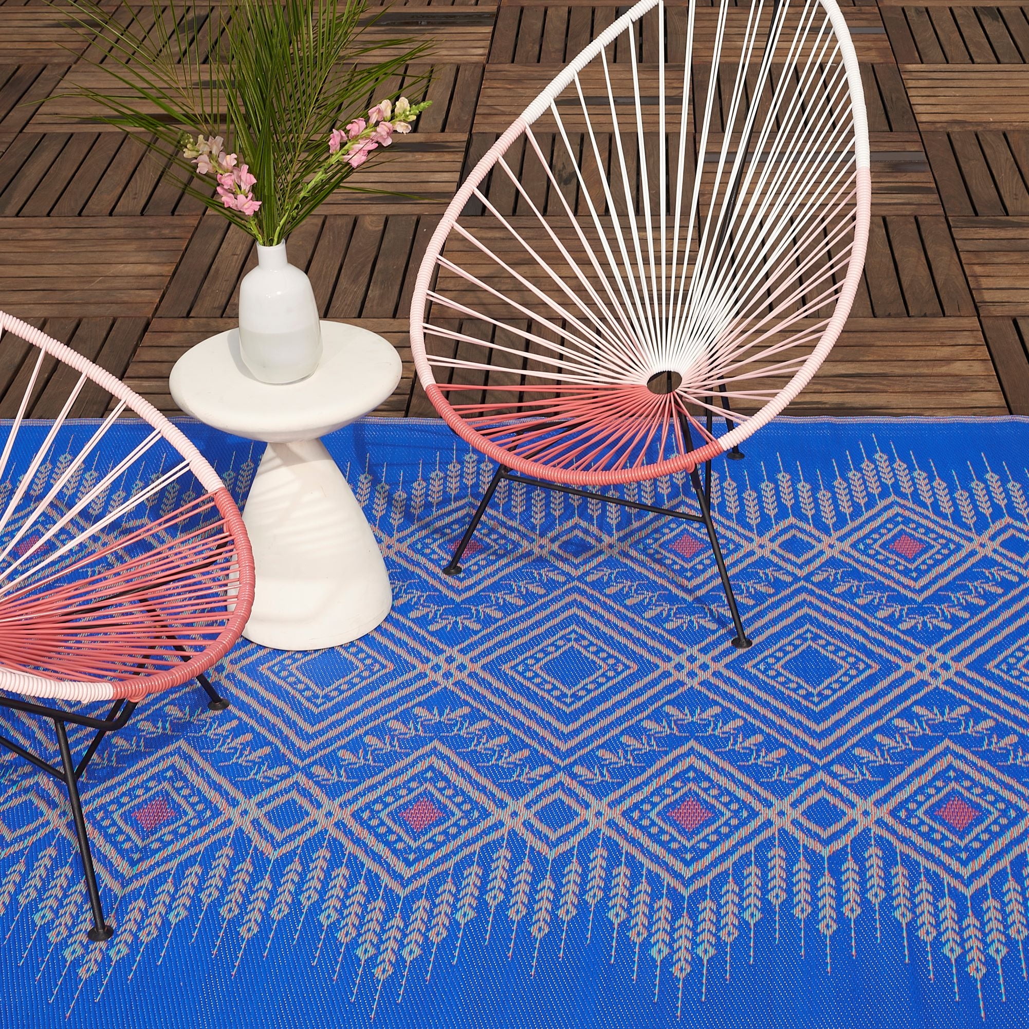 Fab Habitat Outdoor Rug - Waterproof, Fade Resistant, Crease-Free ...