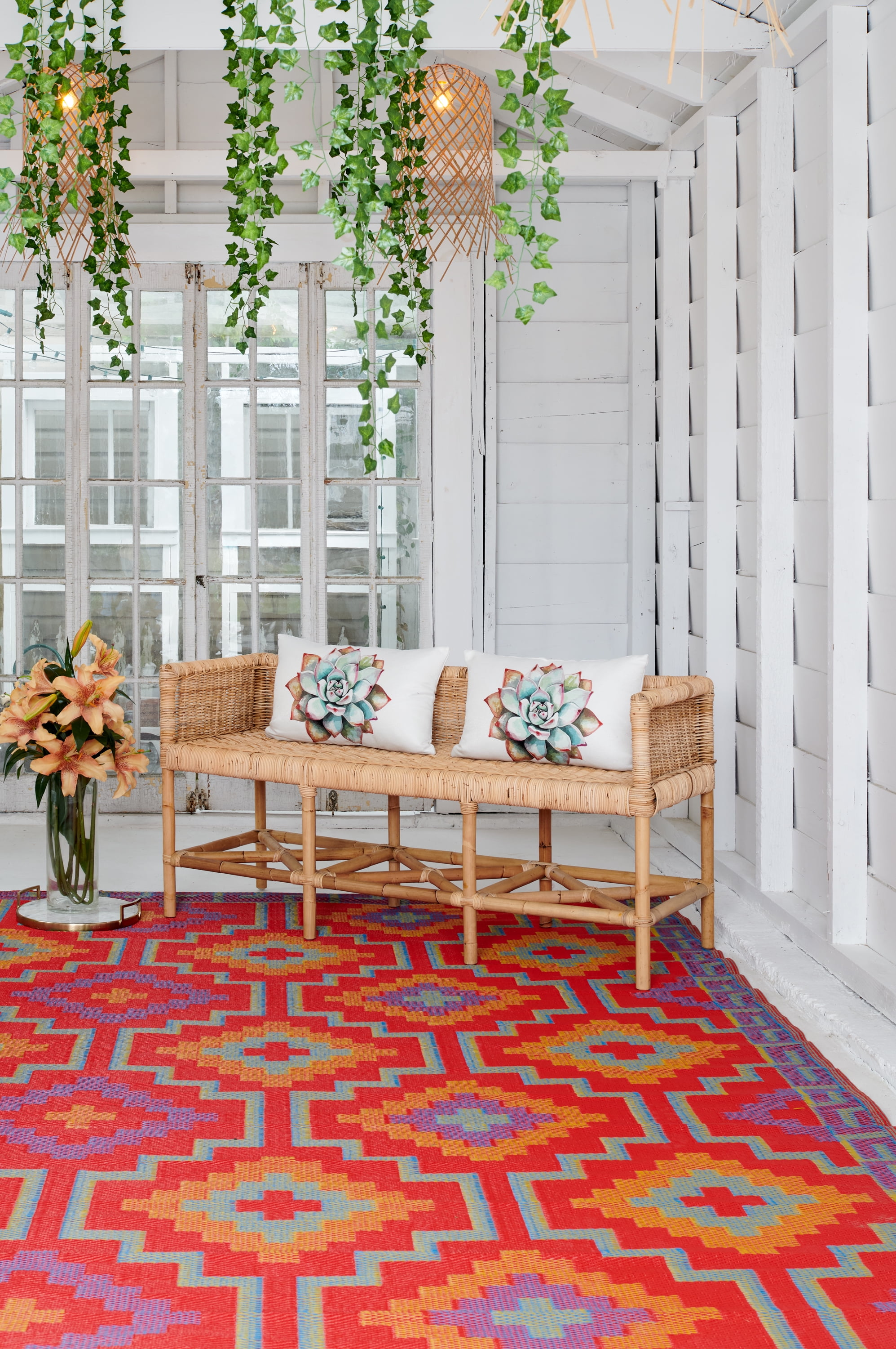 Fab Habitat Outdoor Rug - Waterproof, Fade Resistant, Crease-Free ...