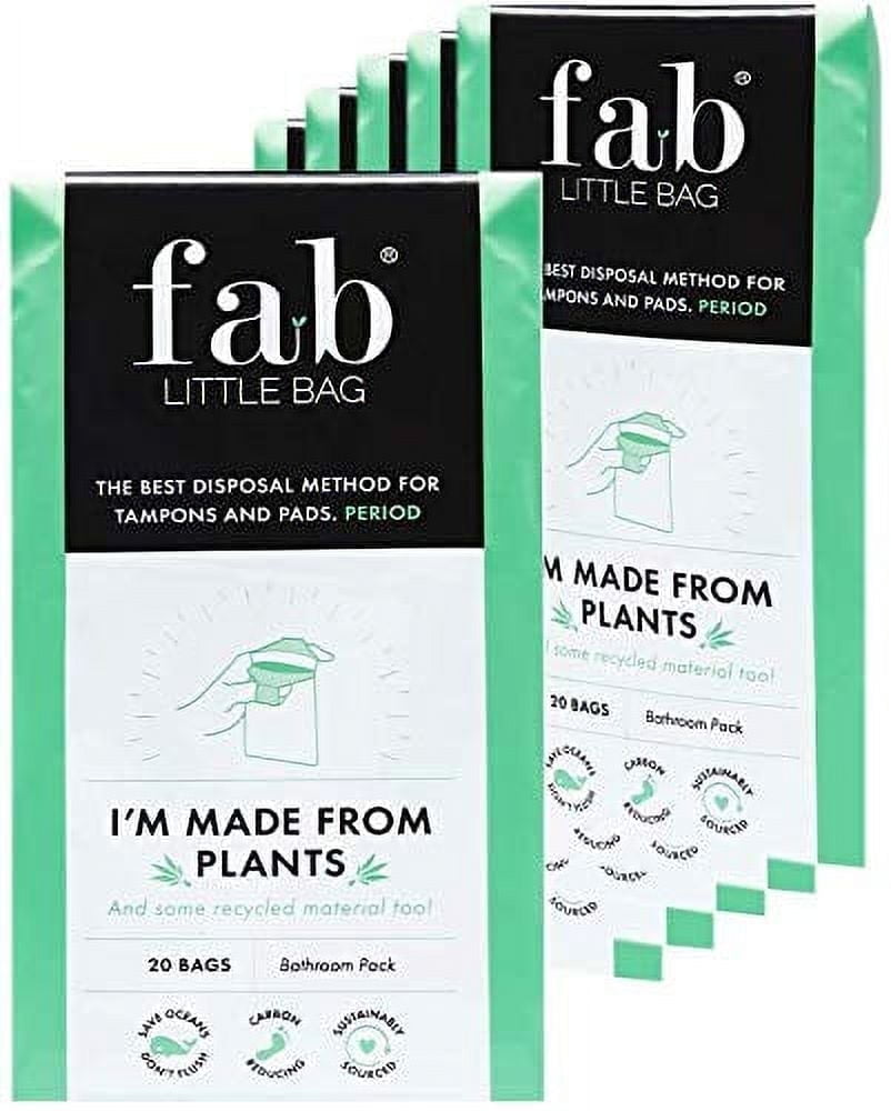 Fab Little Bag Sixer Plus Pack - 125 Sanitary Disposal Bags Plus ...