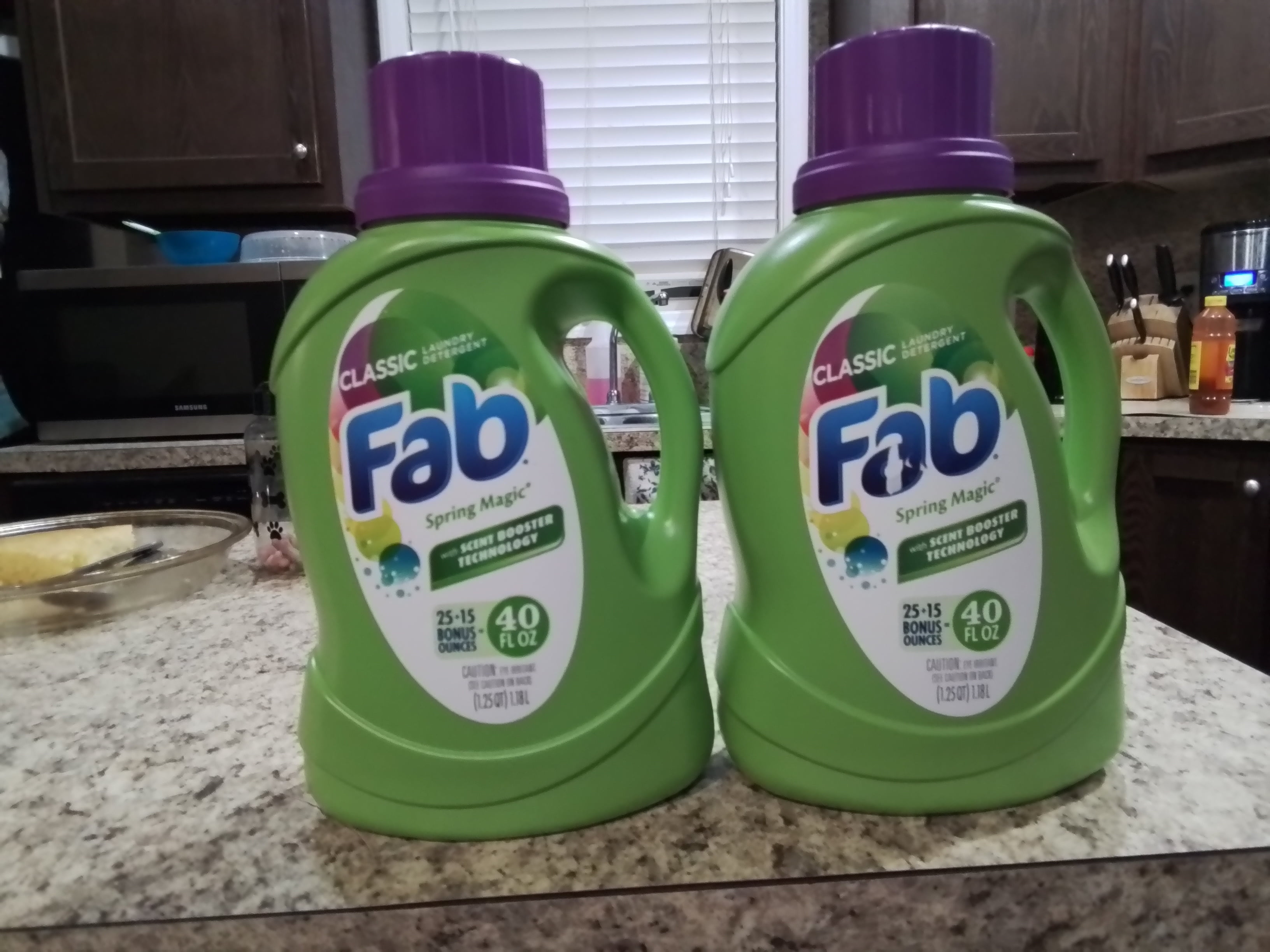 Fab Spring Magic Liquid Laundry Detergent, 40 oz - 2 Bottles - Walmart.com