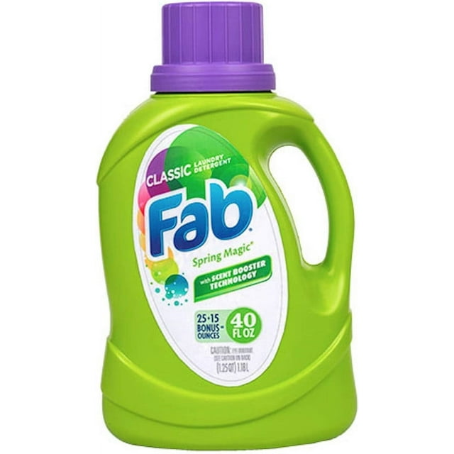 Fab Spring Magic Liquid Laundry Detergent with Scent Boost Tehnology ...