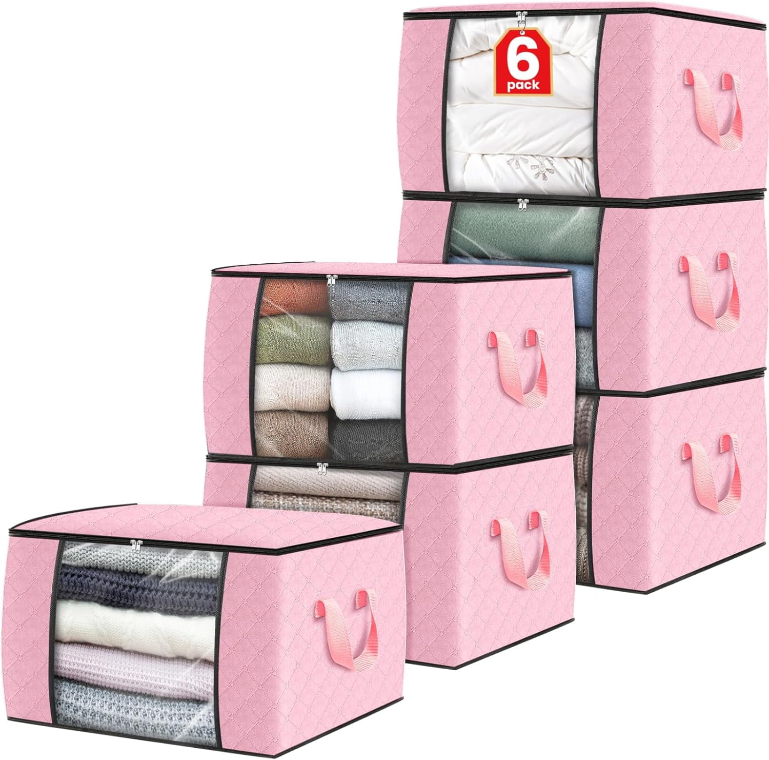 Fab Totes Storage Bags – Foldable Clothes & Blanket Storage Bins with ...