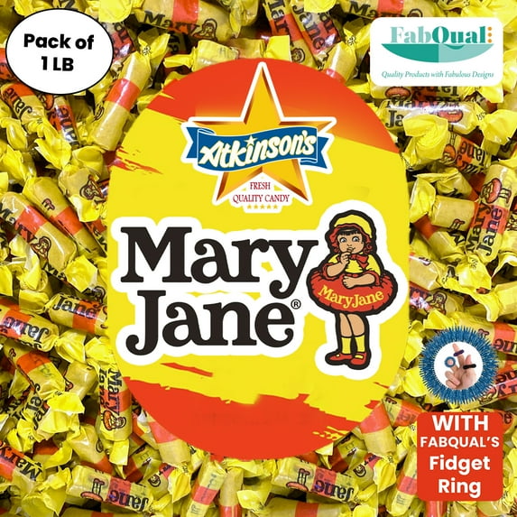 FabQual's Bundle: 1LB Atkinson Candy Mary Jane Candy Peanut Butter ...