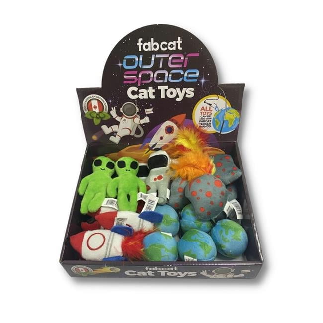 Fabcat Outer Space Cat Toys Display - 25 Piece - Walmart.com